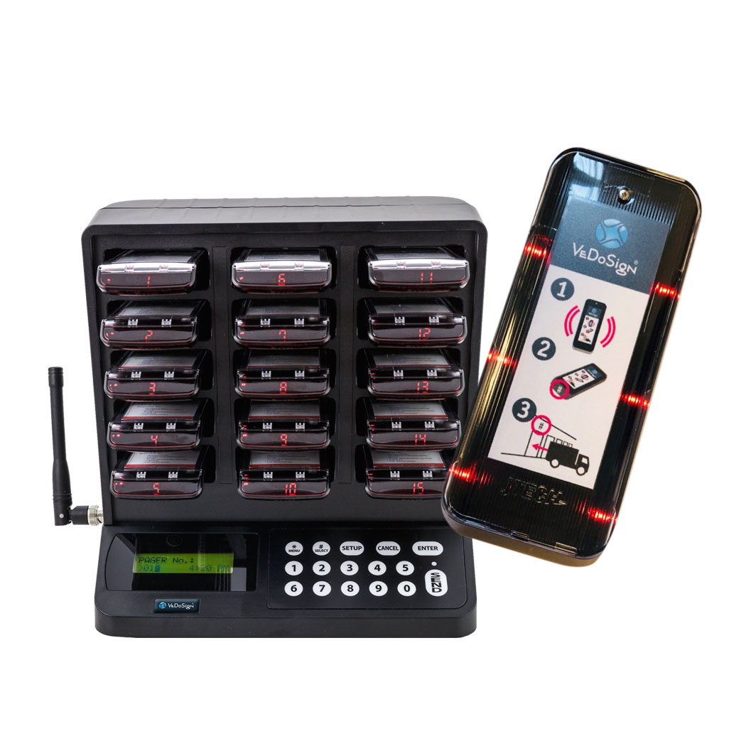Pager systemen - Draadloze oproepsystemen Piepers, buzzer en pagers ...